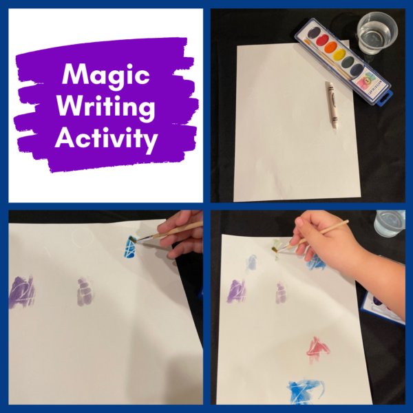 Magic Writing Preschool Activity - Growing Brilliant Preschool