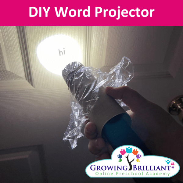 DIY Preschool Word Projector - Growing Brilliant